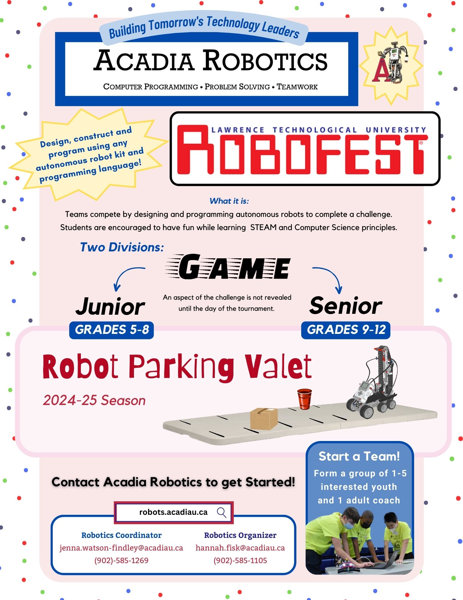 Robofest Information - Acadia Robotics